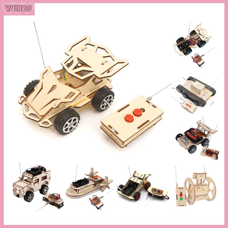 Kit Model Kereta Lumba RC Dipasang DIY, Bahan Kayu, Mainan Bahan ...