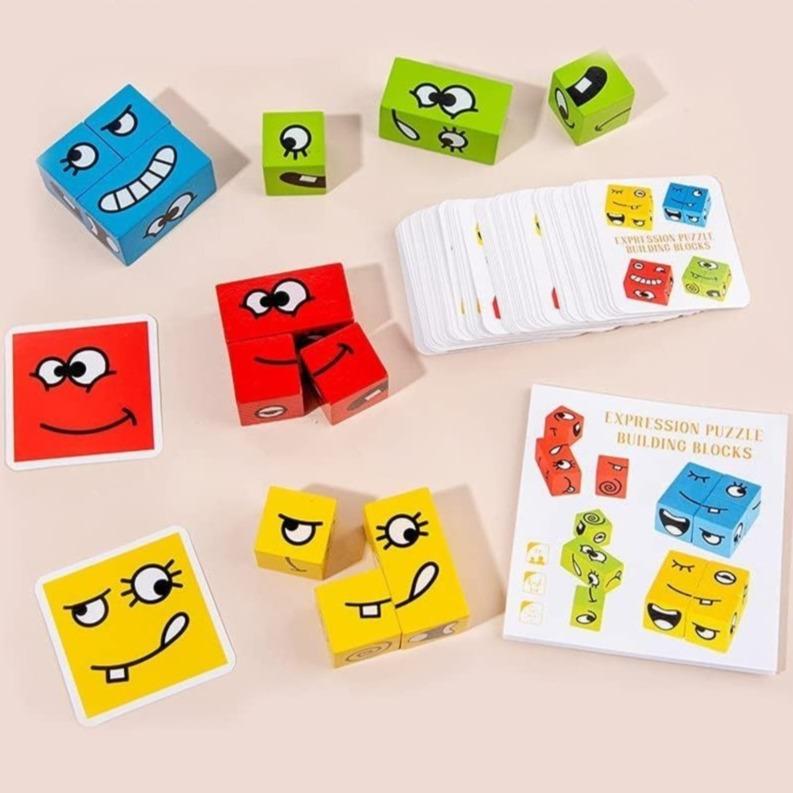 Face Change Rubik Cube Cube Board Game Family Games Friends Games Emoji Rubic Cube - TikTok Shop ...