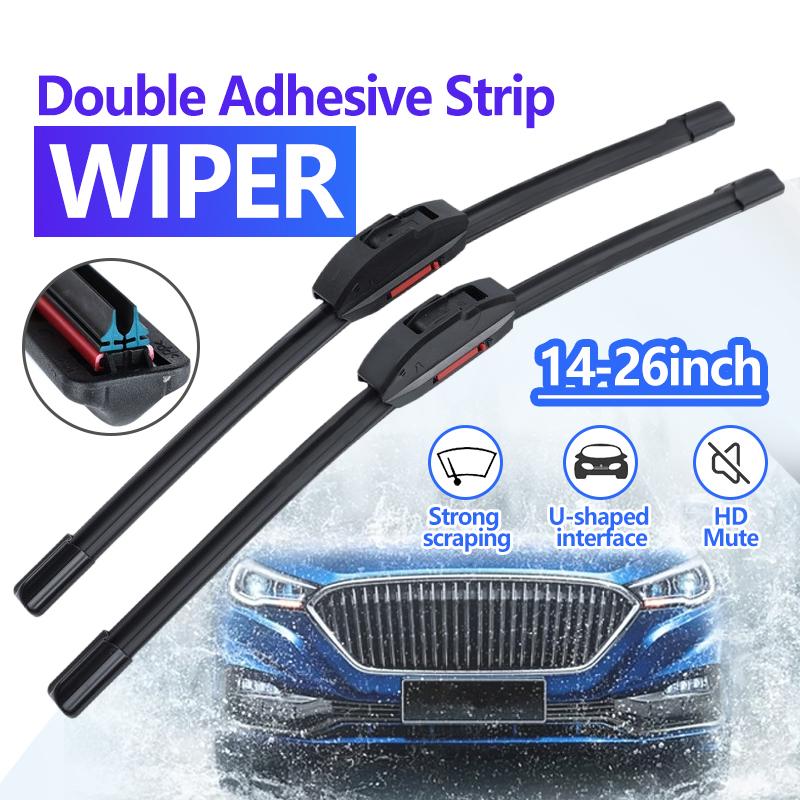 (1-Piece) MeeGoo Universal Car Wiper Strip - Double Layer Rubber ...