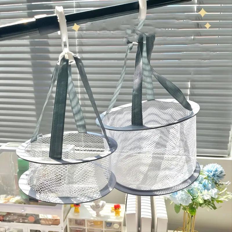 Gecomo Drying Basket Windproof Drying Basket Foldable Polyester ...