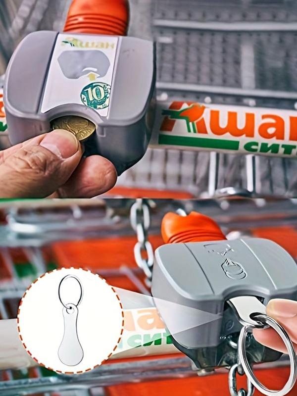 Cute Trendy Stainless Steel Removable Shopping Trolley Token - TikTok Shop