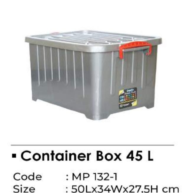 CONTAINER BOX SILVER MKW 45 //60// Box Container Plastik Dengan Roda ...