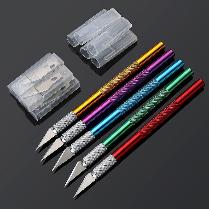 Pisau pen cutter set hobby knife art pen knife pisau mini serbaguna ...
