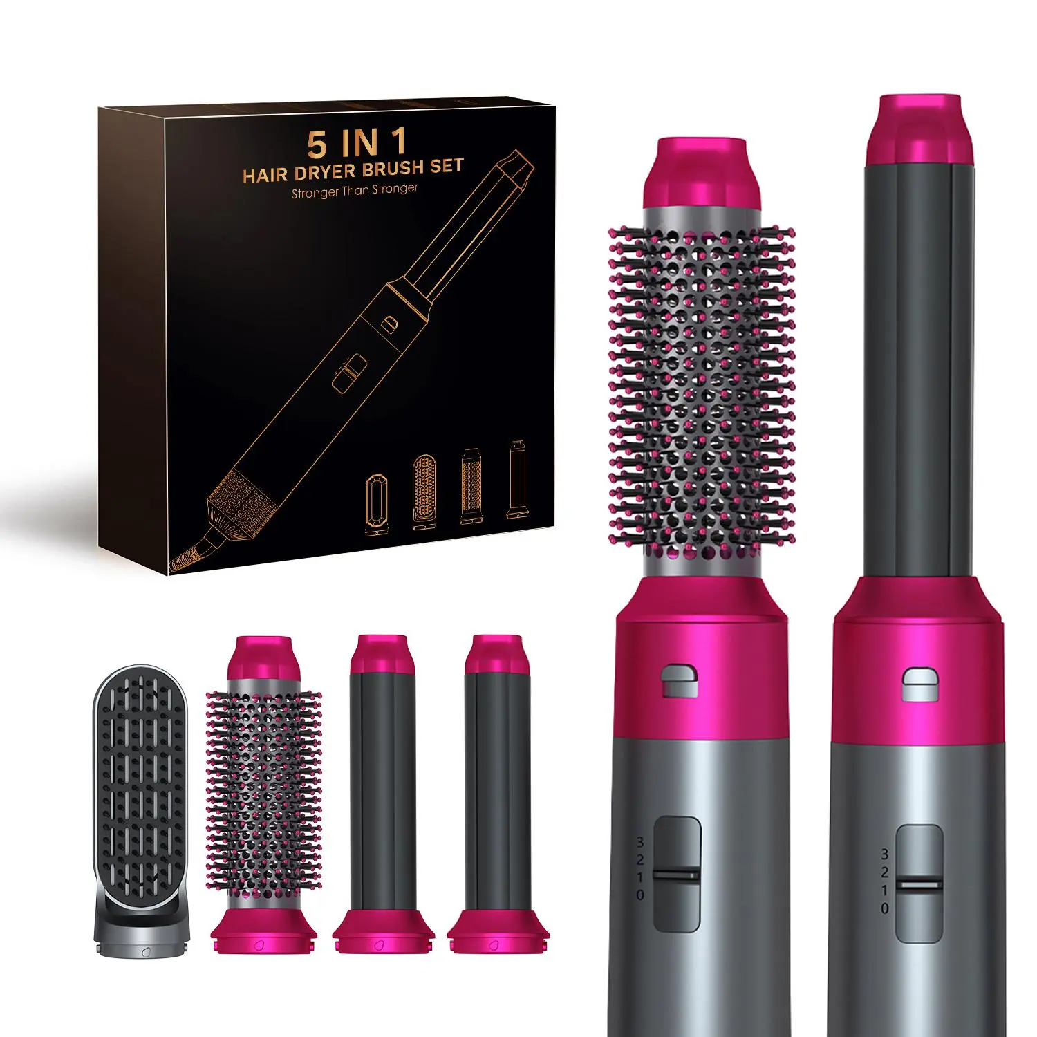 5 In 1 Hair Dryer Styling Tool Set Hair Styling Tool Kit