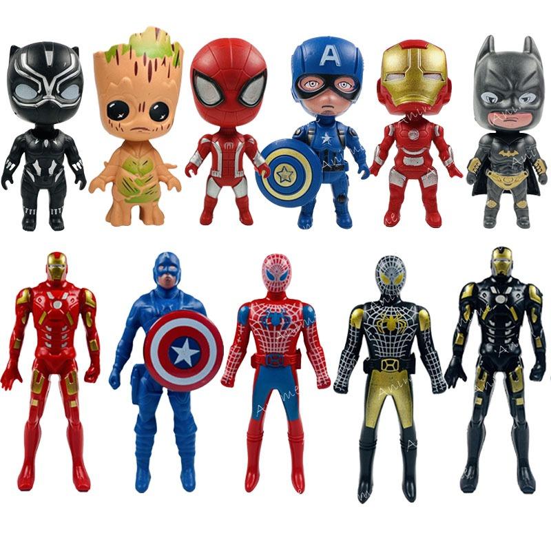 BEST Action Figure Marvel Avengers Boneka Spiderman 8cm 11cm - Shop ...
