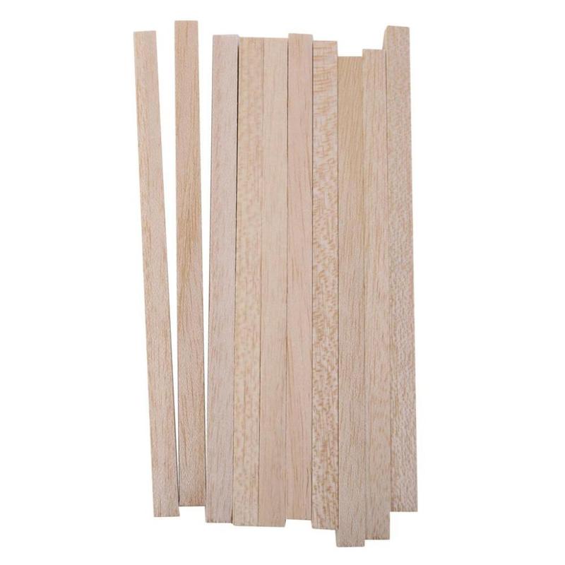 10pcs Square Natural Wood Sticks Rod for DIY Hobbies Craft Material ...