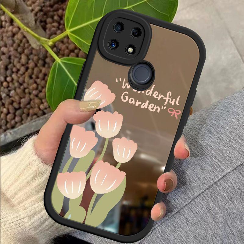 Casing For Case Realme C25 Realme C25Y/Realme C25S tulip Painted ...