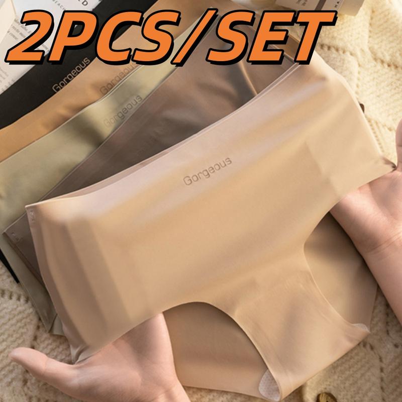 Set Seluar Dalam Sutera Ais Wanita, 2PCS, Seluar Segi Tiga Kapas ...