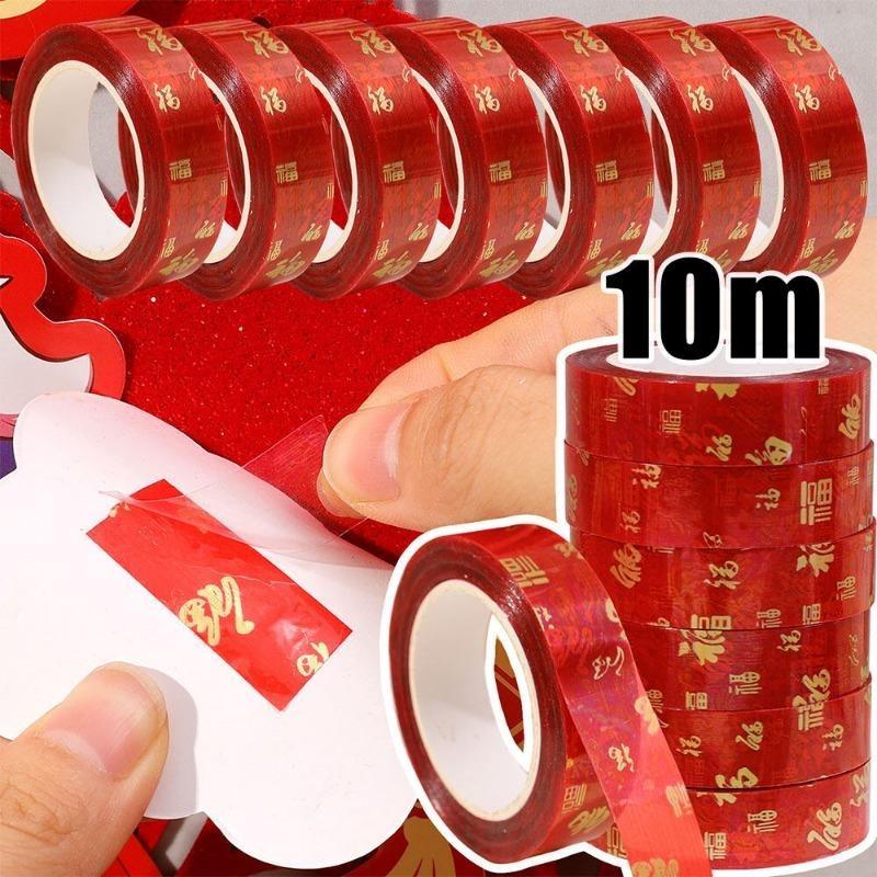 10M/Roll Chinese Traditional Spring Festival Fu Character Stickers ...