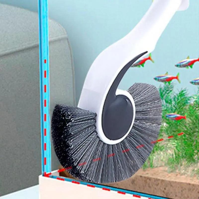 Glass Cleaning Brush Long Handle Fish Tank Cleaning Tools Plastic ...