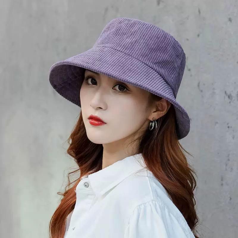 Night Cap New Plain corduroy hat buket hat summer hat fabric - TikTok ...