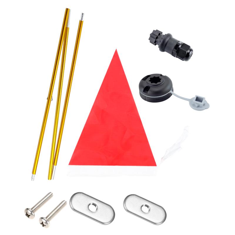 1.2M Kayak Safety Flag Track Mount Kayaking Visibility Kit Easy ...