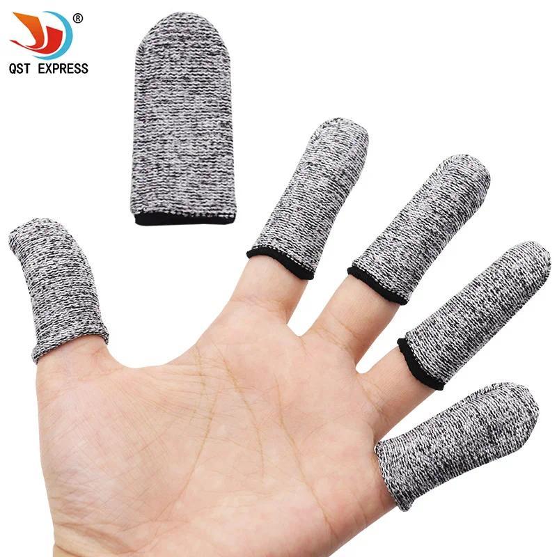 5PCs Finger Cots Cut Resistent Fingertip Protection Cap Anti - TikTok ...