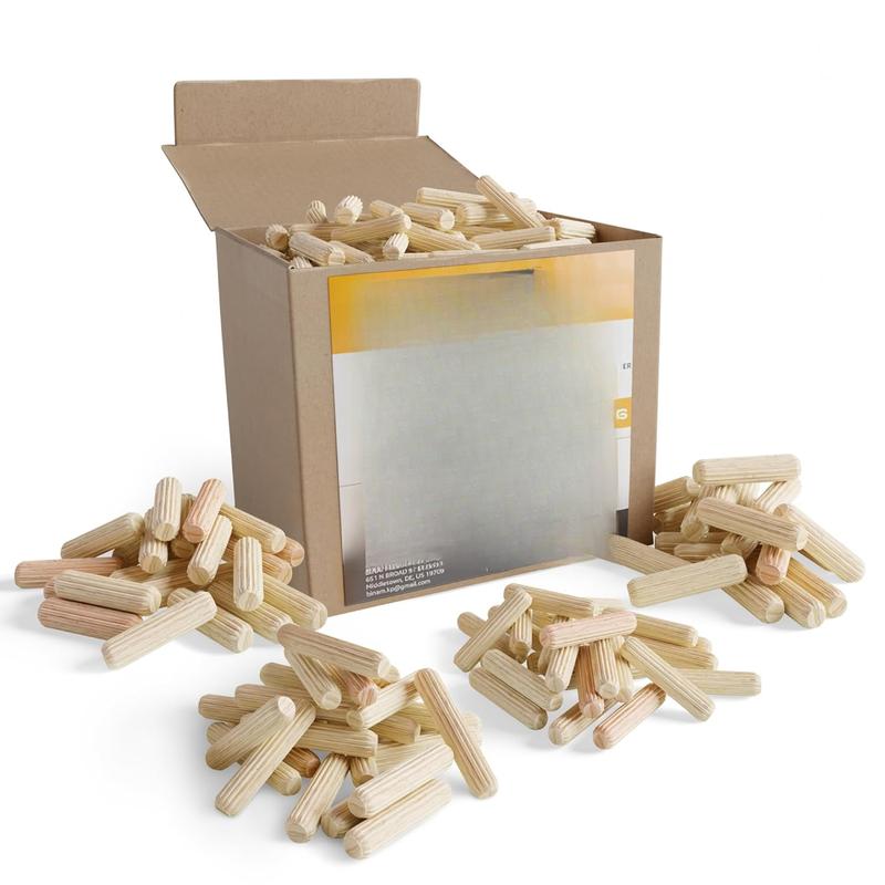 Wooden Dowels 100-Pack Various Sizes 1/2 + 3/8 + 5/16 + 1/ 4inch ...