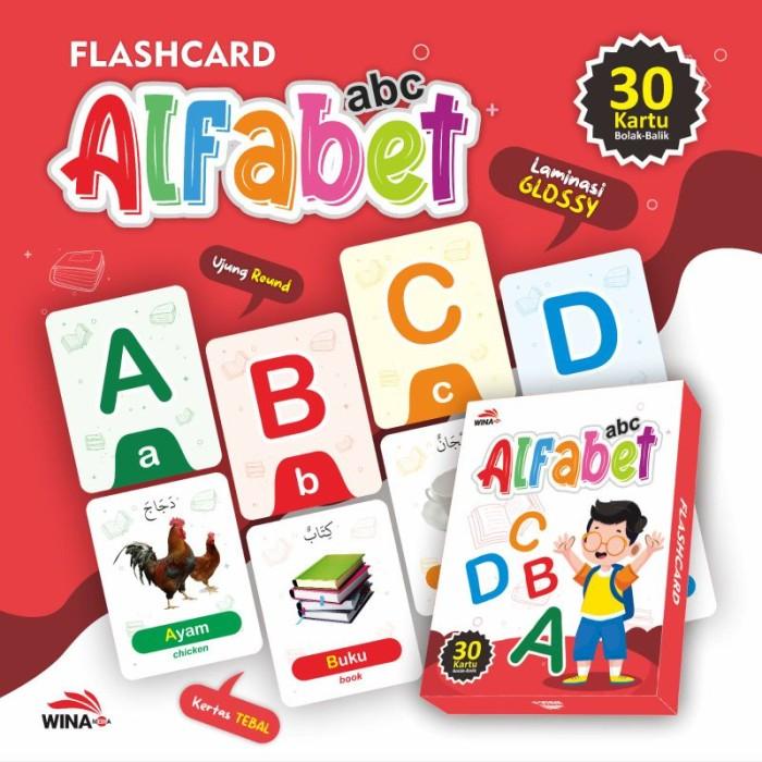 COD! Flashcard/Kartu Belajar Anak - ABC Alfabet laminasi Glossy - Shop ...