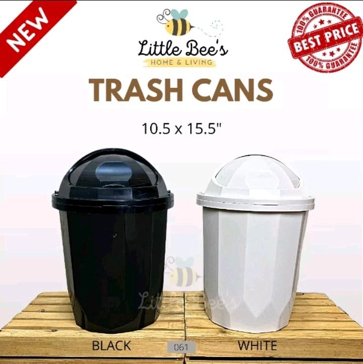 Minimalist Classy Trash Can with cover | Trash Bin | White Garbage ...