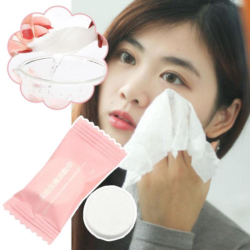 Portable Mini Compressed Towel Disposable Cleansing Remover Towel ...