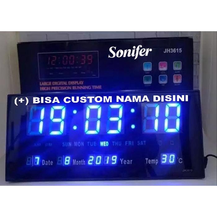 Jual Jam Dinding Digital Sonifer SMS-3615 LED Clock 36 x 15 cm LED ...