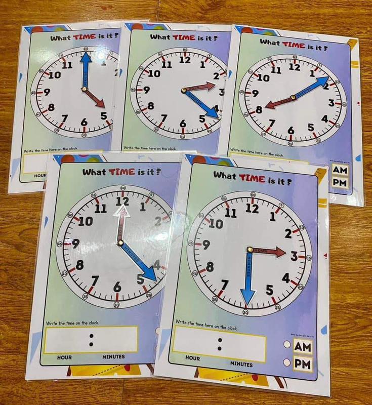 MV Laminated clock for kid Educational clock for kids with 1 - TikTok ...
