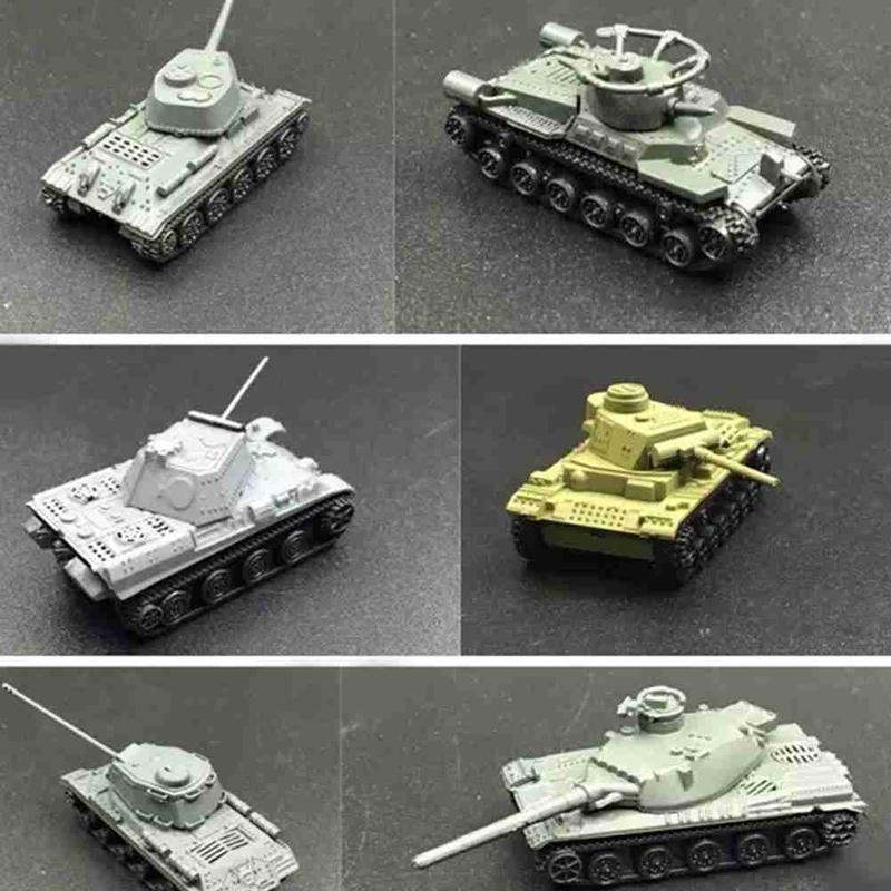 1:144 4D Finished Tank Model Main Battle Mini Thumb DIY Toy Model Kids ...
