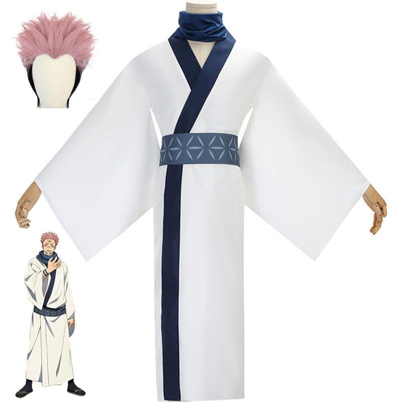Anime Jujutsu Kaisen Ryomen Sukuna Cosplay Costume Japanese Kimono ...
