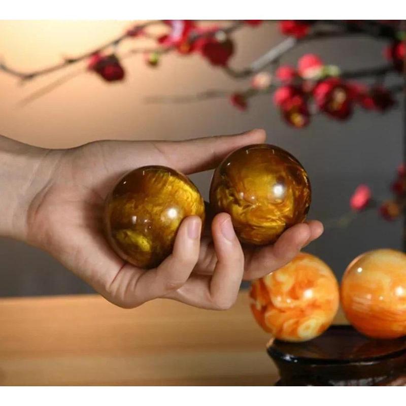 Bola Urut Sfera Ambar, Diperbuat daripada Kristal Resin, Bol - TikTok ...