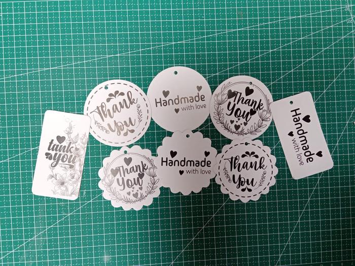 Jual HANG TAG /HANG TAG MOTIF /HANDMADE/HANG TAG PUTIH/CETAK HANGTAG ...