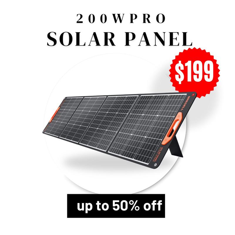 GRECELL 200W PRO Portable Solar Panel - TikTok Shop
