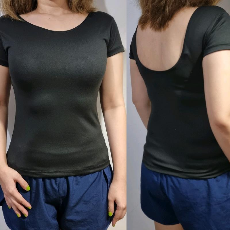 Scoop back Blouse || Low back Shirt || Casual Plain Ladies Fitted - TikTok Shop Philippines