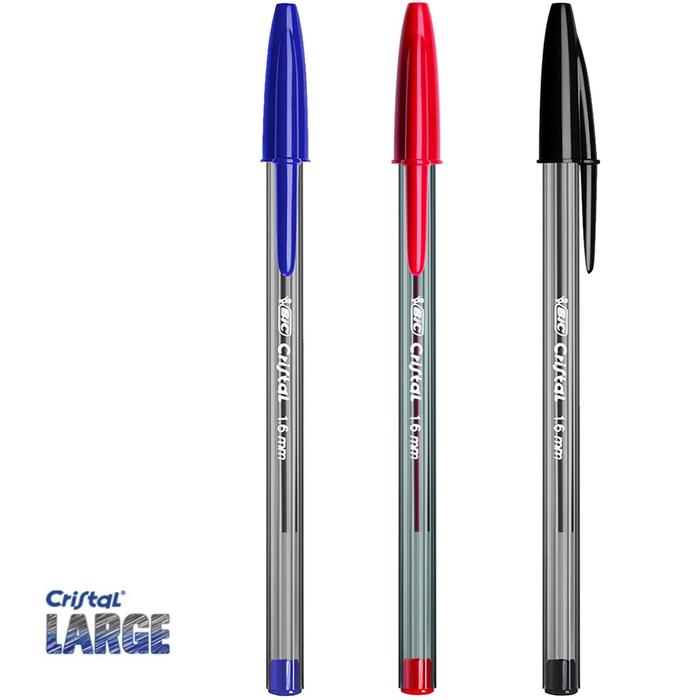 Jual Bic Cristal Large 1.6 mm Ballpoint Pen - Blue - Kota Bandung ...