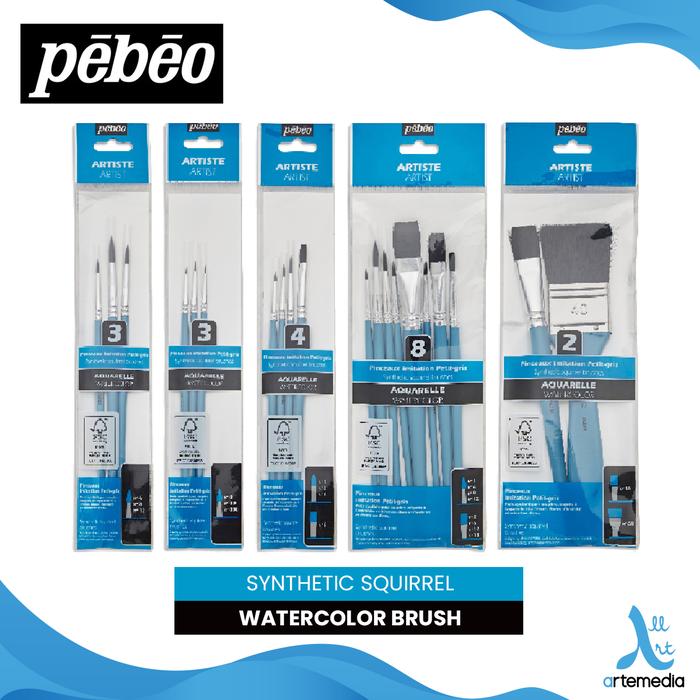 Promo Pebeo Artiste Synthetic Squirrel Watercolor Brush Set | Kuas Cat ...