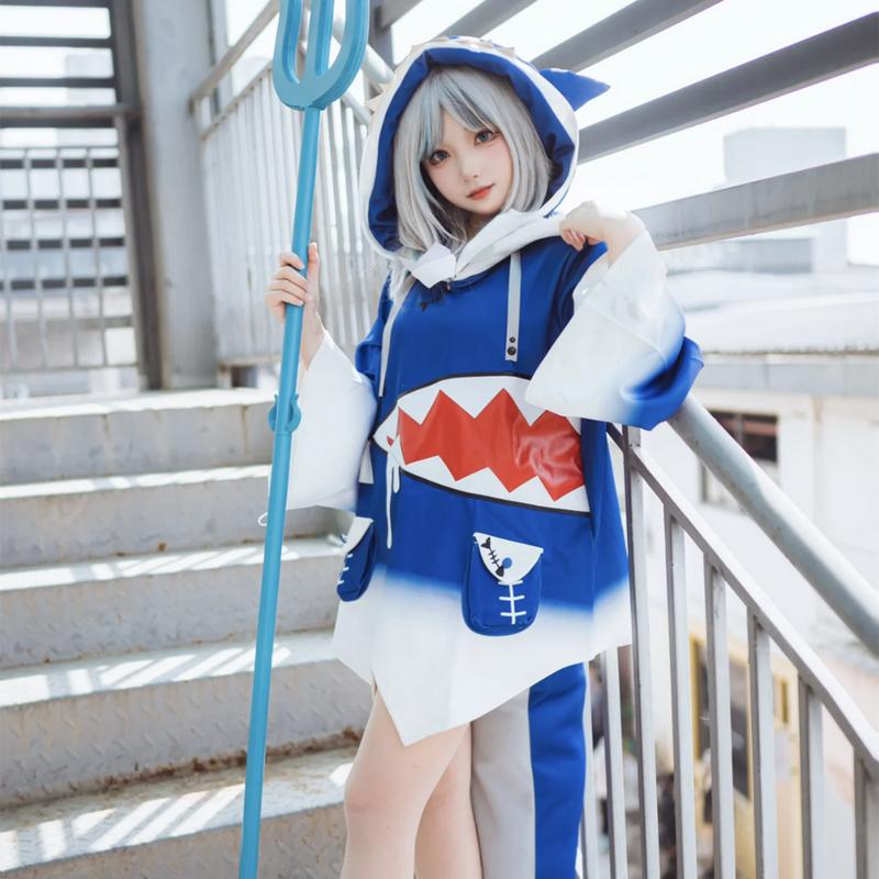 Gawgula cos shark, อะนิเมะ cos shark girl, ชุดวิกผม shark cos, - TikTok ...