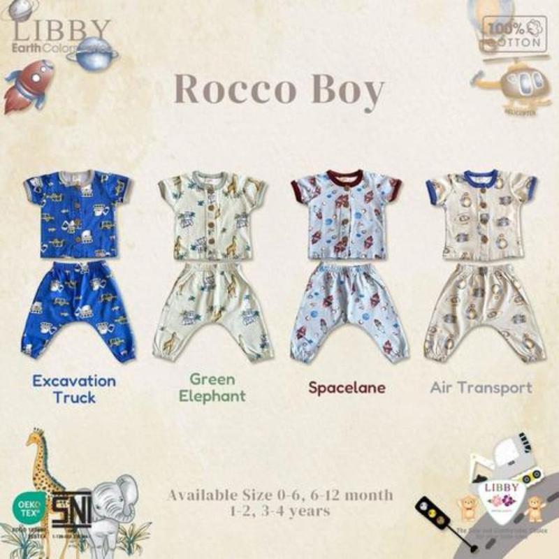 Libby Baby ROCCO COMBI BOY - Stelan Baju Pendek Celana Panjang - Shop | Tokopedia