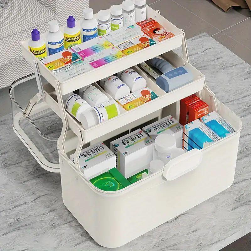 Kotak Obat Tempat Penyimpanan /Plastik Medicine Storage Box/Obat P3K ...