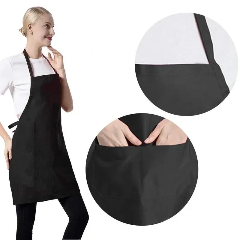 Apron Memasak, Boleh Laras, Uniseks, Warna Pepejal, Sesuai untuk ...