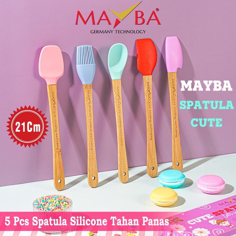 [PROMO] Mayba Spatula Baby Cute Silicone 5pcs Set Lengkap ANTI - Shop ...