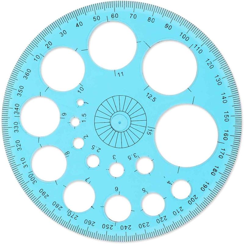 Circle Template for Drawing, Plastic Circle Stencil Geometri - TikTok Shop