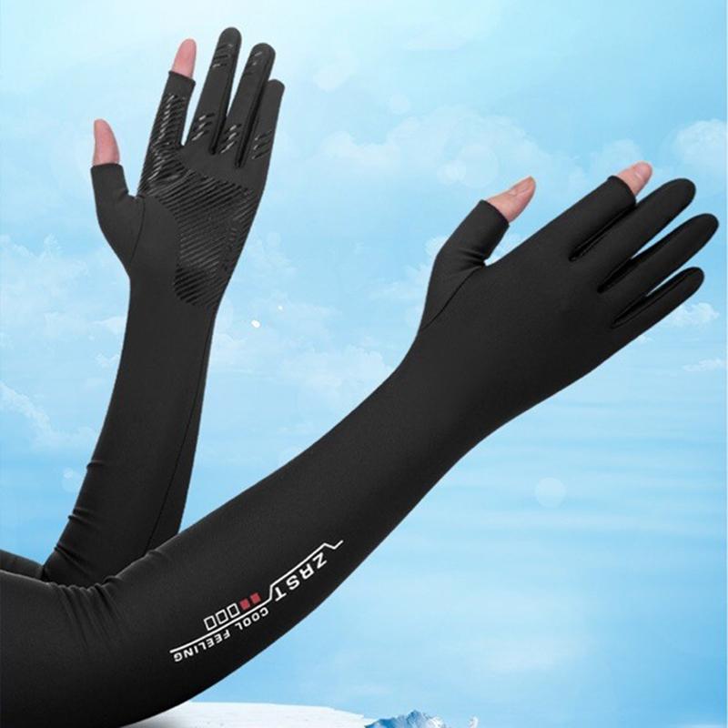 Summer 1Pairs UV Long Sun Gloves Women's Sunblock Driving Gloves ...