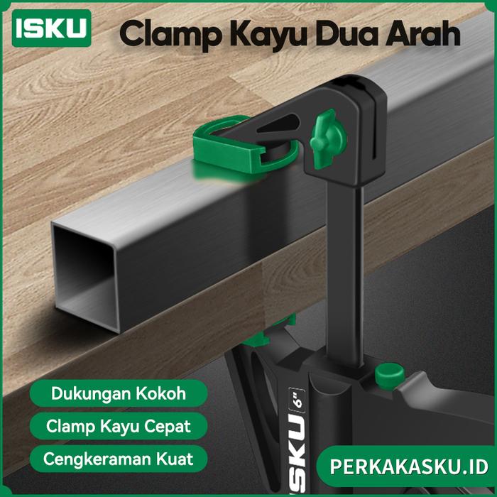 Promo ISKU F Clamp Alat Penjepit Kayu 6-24 Inch Clamp Penjepit Kayu ...