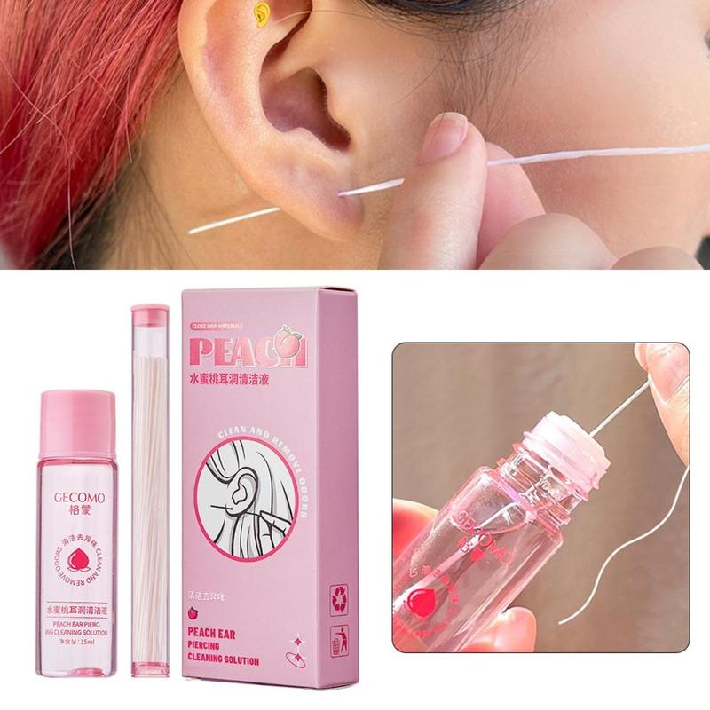 15ml Disposable Ear Hole Cleaning Set Safe Ear Piercing Cleaning ...