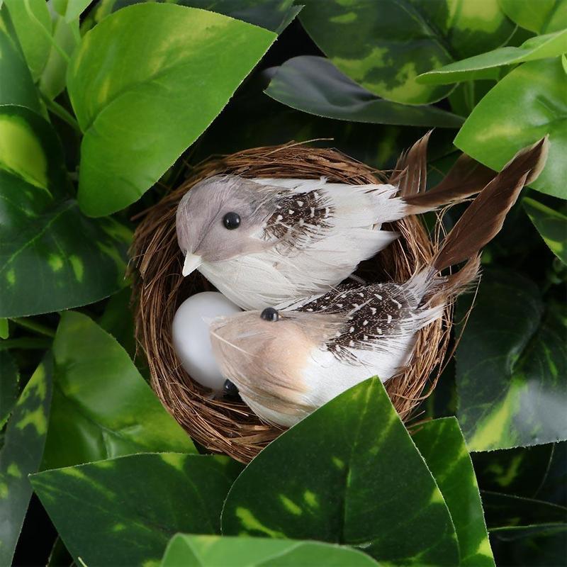 Feathered Craft Garden Parties Ornaments Miniature Bird Nest - TikTok ...