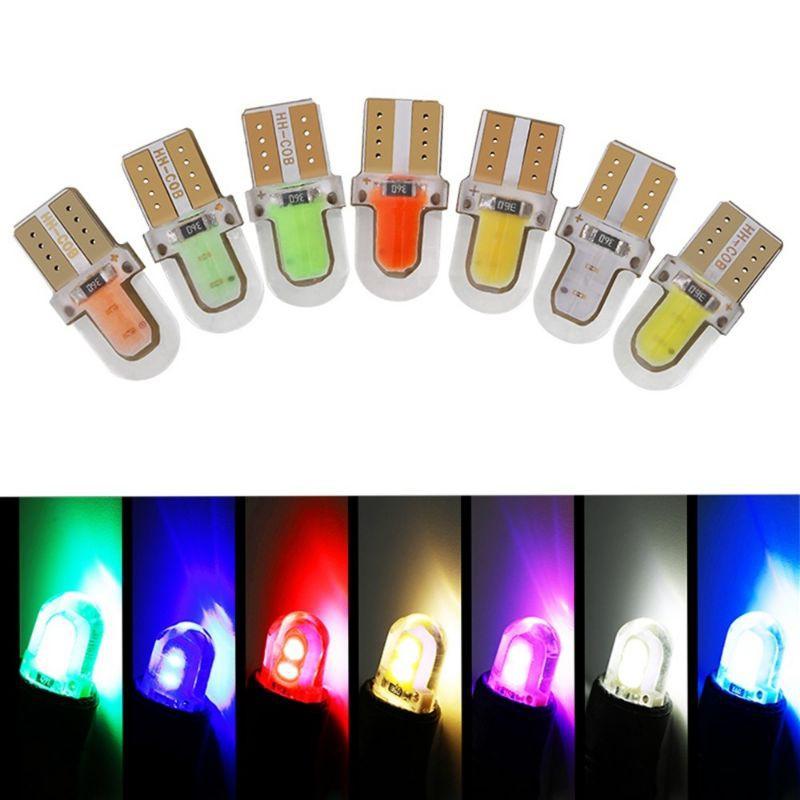 LED T10 194 168 W5W COB 8SMD CANBUS Silicon Bright White License ...