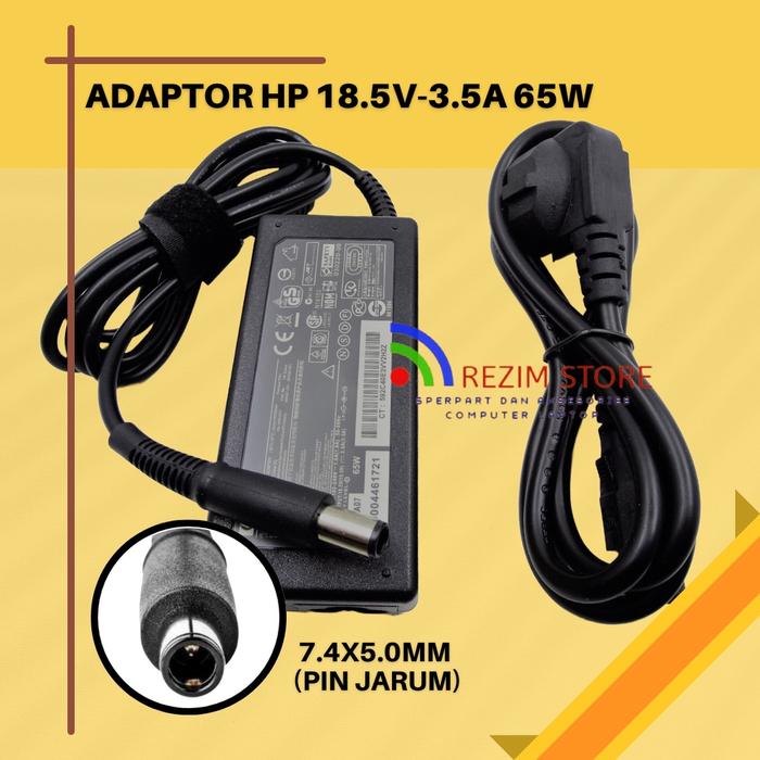 Jual Adaptor Charger Laptop 18.5V 3.5A 65W HP Compaq 8510w 8710p 8710w ...