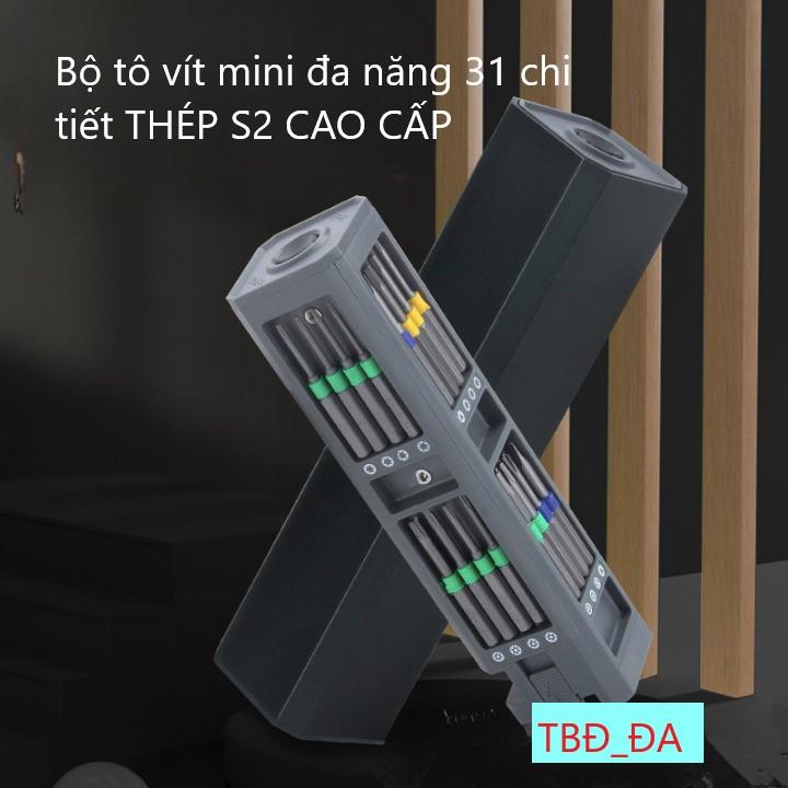 Bộ tô vít mini đa năng THÉP S2 CAO CẤP 31 chi tiết sửa chữa điện ...