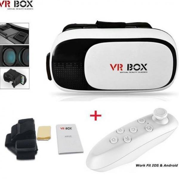VR BOX Virtual Reality Movies Games 3D with Controller for Smart ...