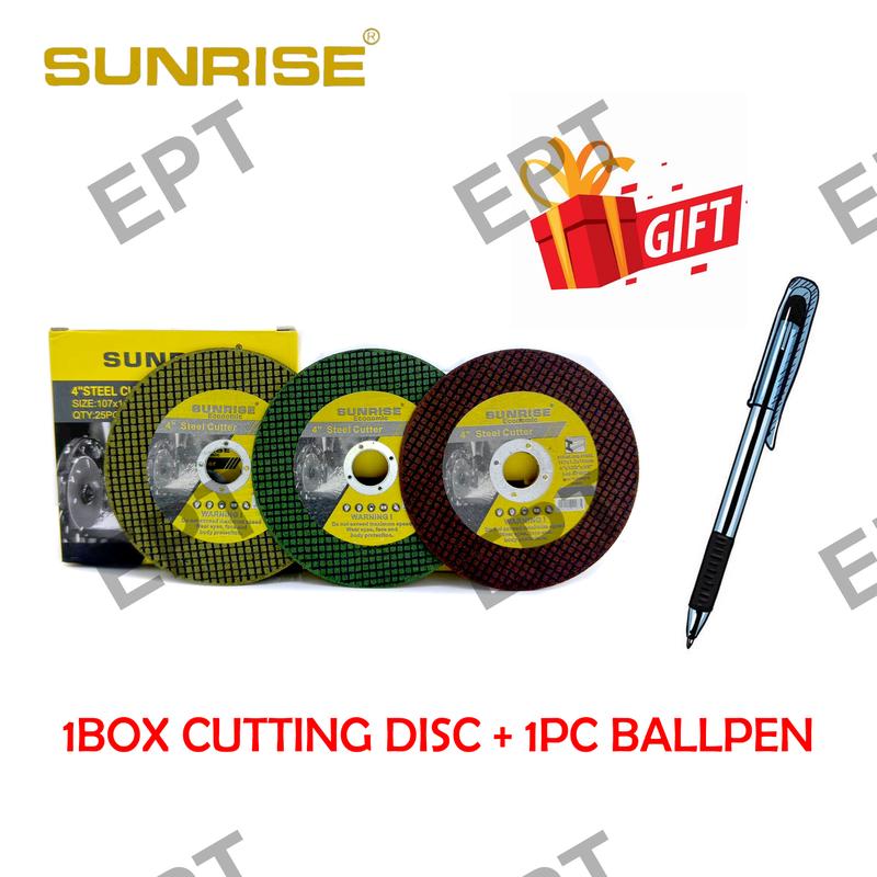 SUNRISE CUTTING DISC 4"(25PCS) FOR METAL STAINLESS STEEL Ord - TikTok ...