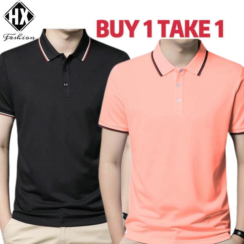 HXF SIMPLE Drifit polo shirt for men Buy 1 take 1 polo shirt - TikTok ...