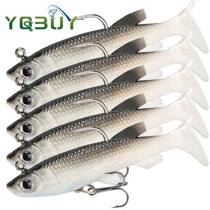 Fishing Lures for Bass 8cm13g T-Tail Fishing Jig Head Swimbaits ...