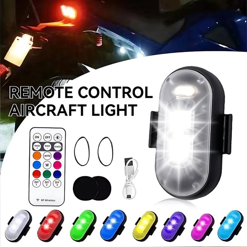 7-Color RGB LED Strobe Light Kit - Wireless Remote Control for Cars ...