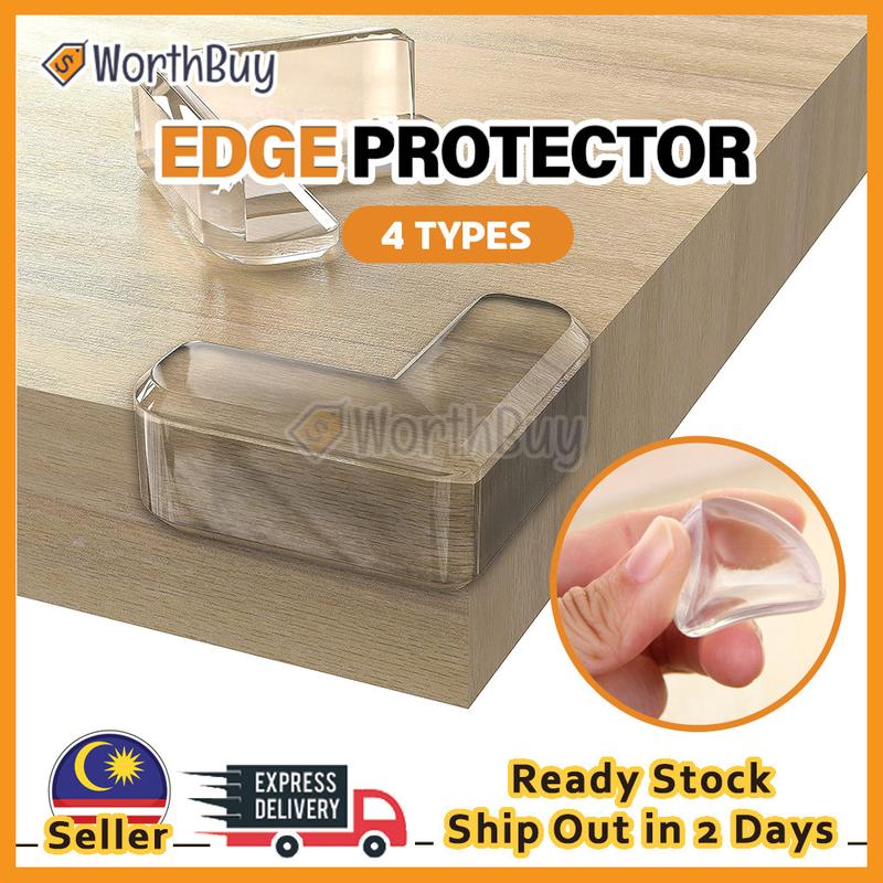 [1PC] Worthbuy Pelindung Bucu Perabot Transparent Edge Protector ...